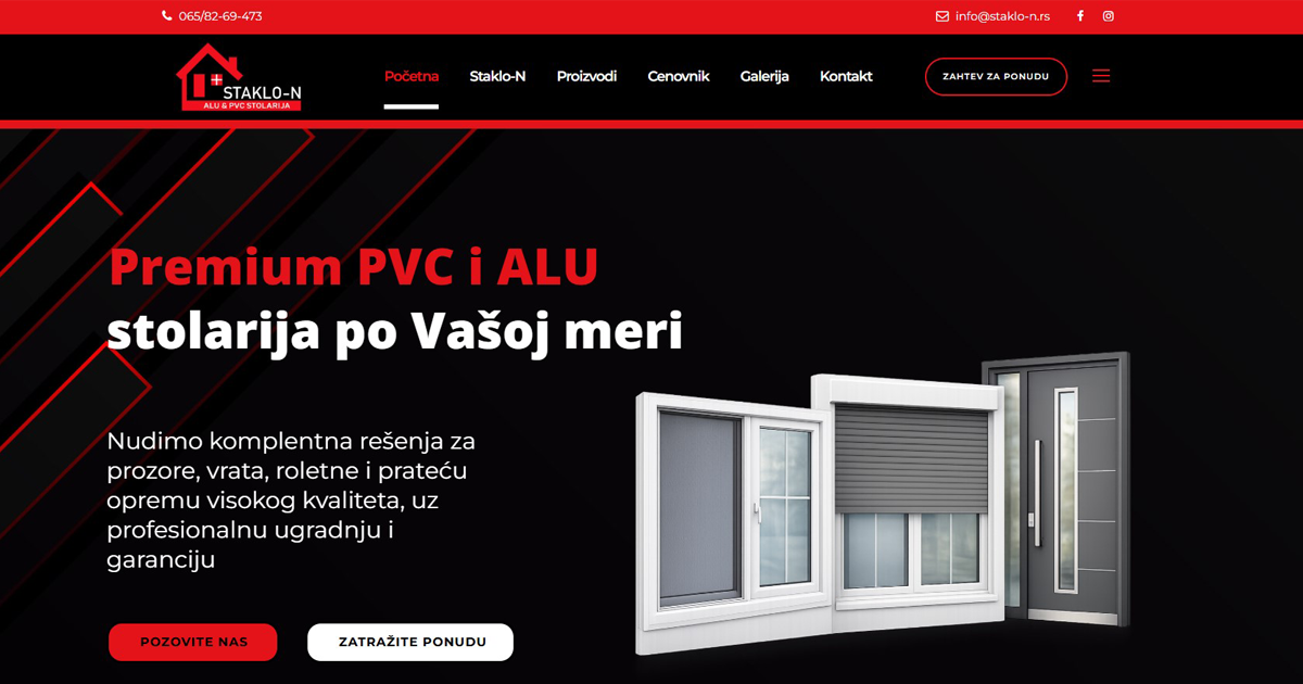 Cenovnik – PVC stolarija Beograd – Staklo-N